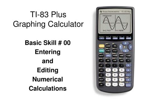 Ppt Ti 83 Plus Graphing Calculator Powerpoint Presentation Free