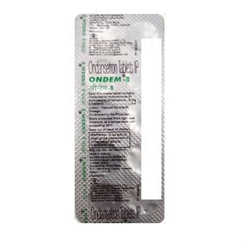 Ondem 8mg Tab Ondansetron 8mg At Rs 88 93 Strip New Delhi Id 2851081719130