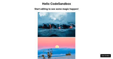 Unsplash Api Codesandbox