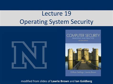 Ppt Lecture 19 Operating System Security Powerpoint Presentation
