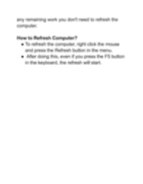 Solution What Is Computer Refresh Full Details Studypool
