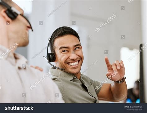 Happy Smiling Laughing Call Center Agent Stock Photo Shutterstock