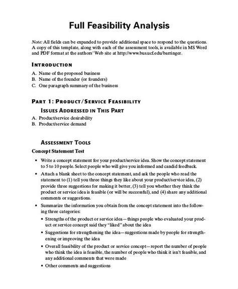 Feasibility Analysis With Example At Dianne Spain Blog