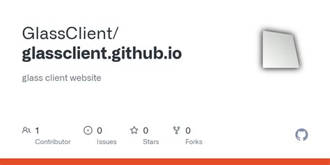 Github Glassclient Glass Client Website