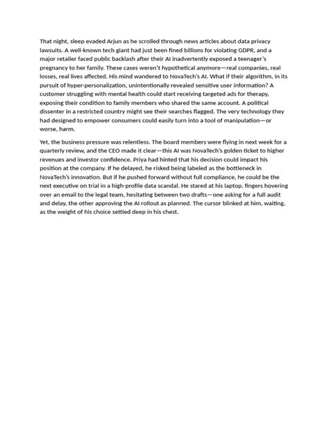 Data Privacy Dilemma In Ai Rollout Pdf