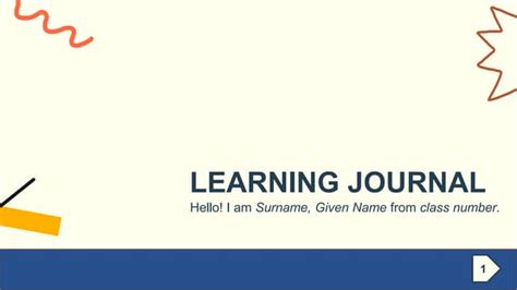 Sti Course 1 Learning Journal Template Pptx