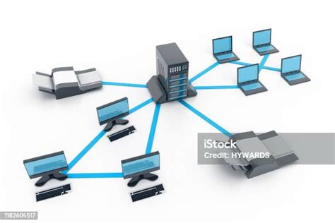 컴퓨터 네트워크 인터넷 개념입니다 네트워크 다이어그램 3d 일러스트레이션 0명에 대한 스톡 사진 및 기타 이미지 0명 3차원 형태 네트워크 서버 Istock