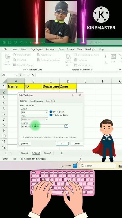 How To Create A Data Validation Drop Down List From A Different Sheet