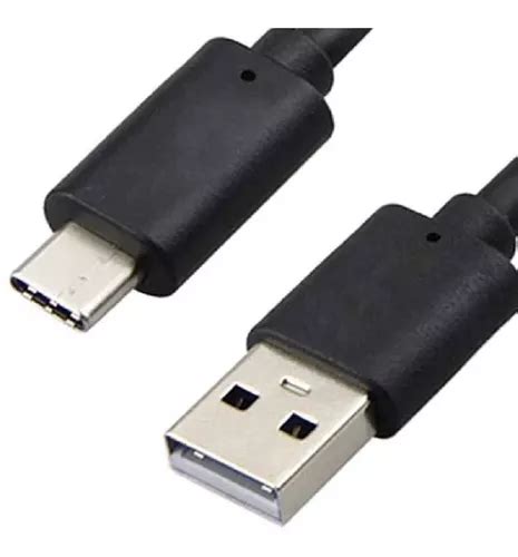 Cable Motorola Usb A Usb C 2 M Tipo C Apto Carga Rápida Color Negro