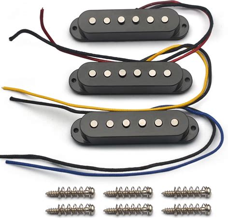 Maxcheer Alnico 5 Strat Pickup Single Coil Pickups Guitar Neckmiddlebridge Pickup