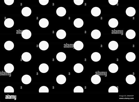 Simple Pattern Background Polka Dot In Black And White Vector Stock