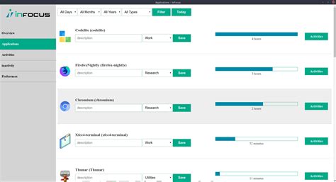 GitHub Jgmdev Infocus Automatic Activity Time Tracker Application