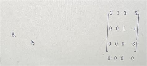 Solved 23 What Is The Rank Of Each Of The Matrices In Chegg Com