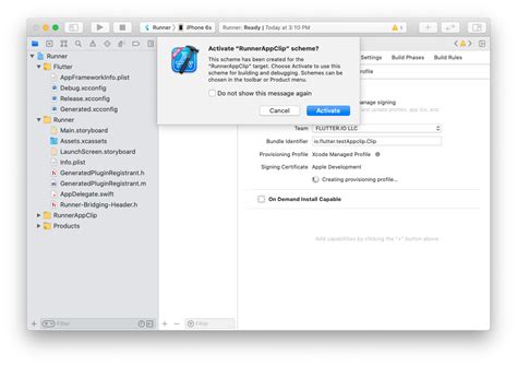 Adding An Ios App Clip Target Flutter