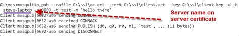 Creating And Using Client Certificates With Mqtt And Mosquitto