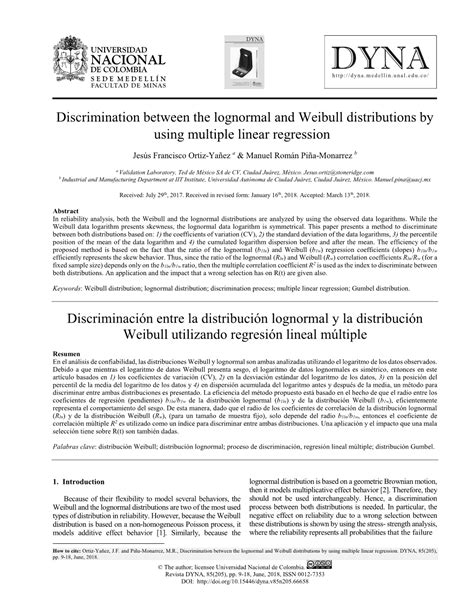 Discrimination Between The Lognormal And Weibull Distributions By Using Multiple Linear