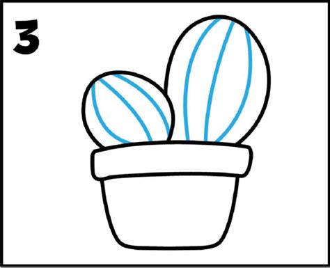 How To Draw A Cactus Step By Step Tutorial Made With HAPPY