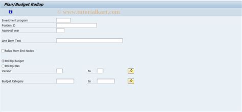 Imbpup Sap Tcode Planbudget Rollup