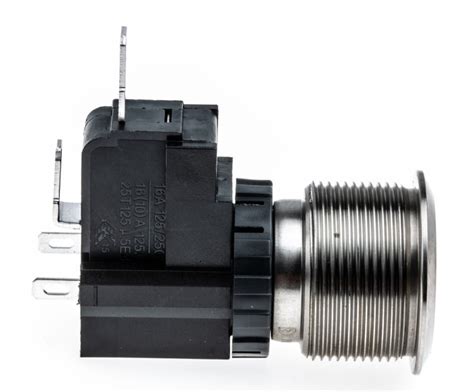 RS PRO RS PRO Illuminated Push Button Switch Latching Panel Mount 22 2mm Cutout SPST