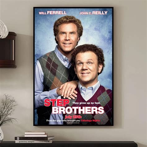 Step Brothers Movie Poster Personalised Poster Movie Poster Custom Poster Home Decor Print No