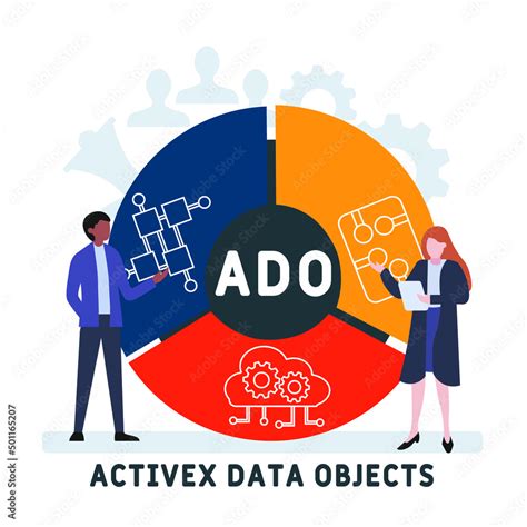 Ado Activex Data Objects Acronym Business Concept Background Vector