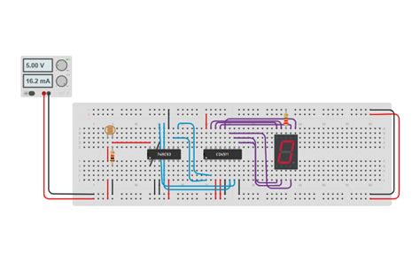 Circuit Design Exp 10 7 Segment Display Tinkercad