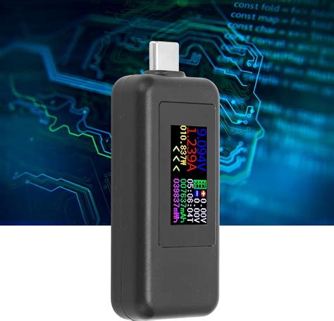 Usb C Power Meter Power Tester Voltage Current 2 In 1 Meter Voltmeter Ammeter Color Screen Usb