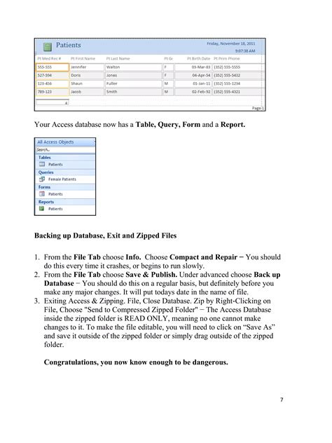Ms Access Tutorials Pdf