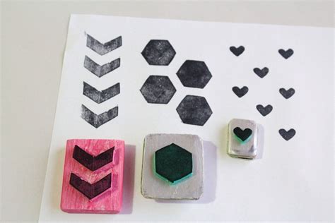 Diy Stamps In Two Different Ways How To Make A Stamper Art On Cut Out Keep