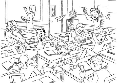 Classroom Drawing Images At Getdrawings Free Download