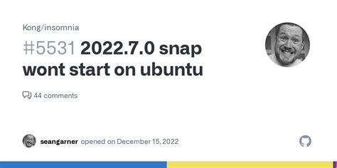 202270 Snap Wont Start On Ubuntu · Issue 5531 · Konginsomnia · Github