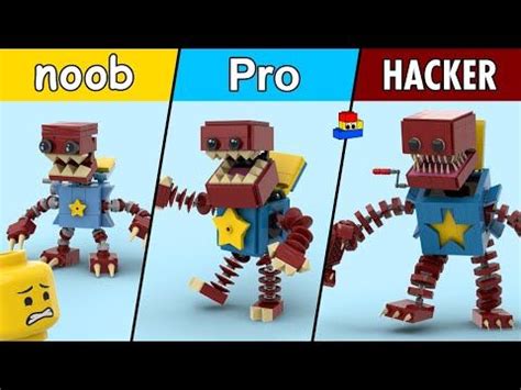 LEGO Boxy Boo Noob Pro And Hacker Builds Project Playtime Lego Projects Noob