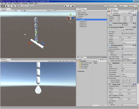 少し息抜き。 「unity」揺れものやってみた Pc Trace