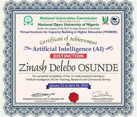 Zinash Osunde On Linkedin After 13 Weeks Of Intensive And Extensive