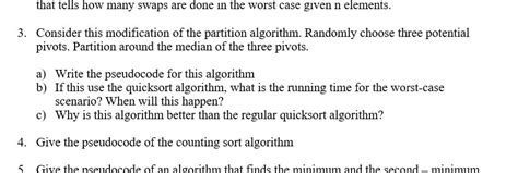 Solved That Tells How Many Swaps Are Done In The Worst Case
