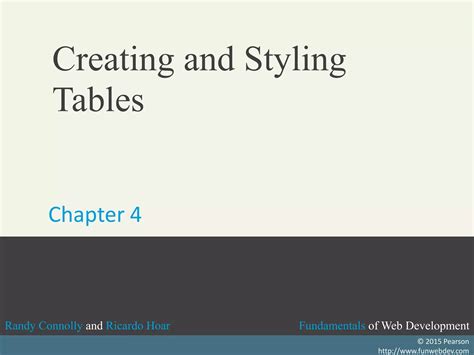 creating and styling tables ppt