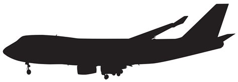 Airplane Aircraft Boeing 747 Silhouette Aviation Airplane Png