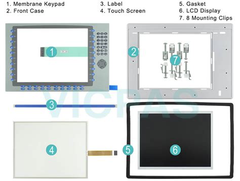 2711p B15c1d6 Touchscreen Keypad Switch Lcd Display Hmi Case