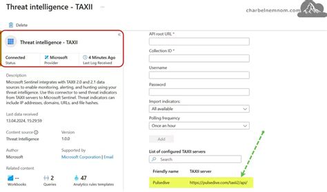Import Free Taxii Threat Intelligence Feed To Microsoft Sentinel 14
