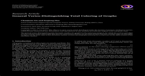 Pdf Research Article General Vertex Distinguishing Total