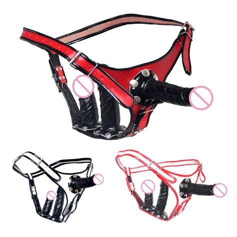 Three Removable Strap On Dildos Lesbian Strapon Penis Sex Toy For Women
