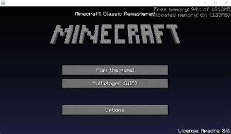 Github Processmodifyerminecraft Classic Remastered A Great Version Of Minecraft Classic 030