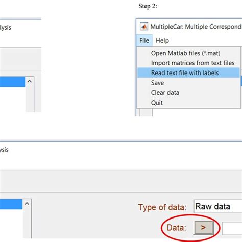 Reading Raw Data And Selecting The Data Matrix Download Scientific