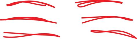 Red Underlines Grammar Error And Correction Symbols Text Emphasis