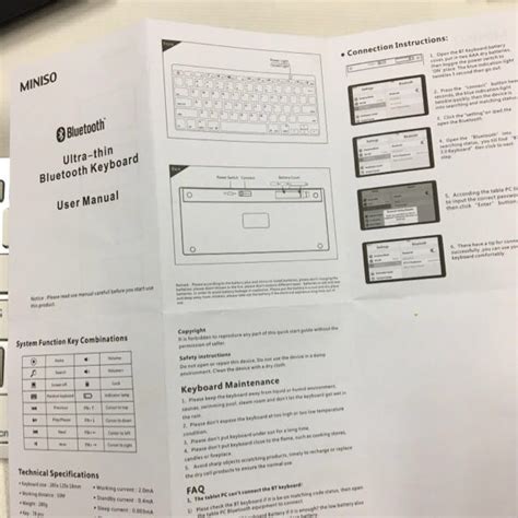 Miniso Bluetooth Keyboard Computers Tech Parts Accessories Computer Keyboard On Carousell