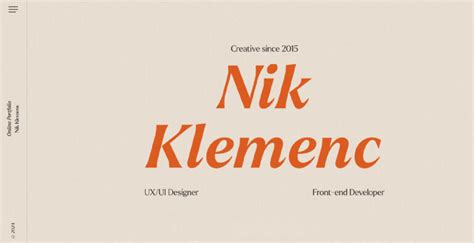 nik klemenc css nectar web design awards css gallery