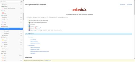 Ember 4 Documentation Is Actually For Ember Data · Issue 1940