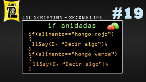 If Anidadas Lsl Scripting 19second Life Youtube