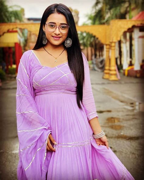 Radhika Muthukumar In Light Purple A Line Kurta K4 Fashion