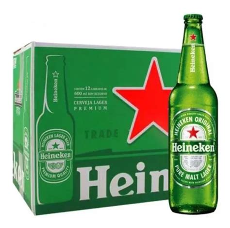 Cerveja Heineken Garrafa 600ml Com 12 Unidades Frete Grátis